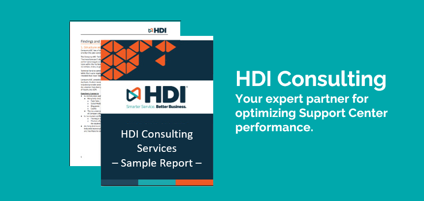 Support Center Sample Reports | HDI